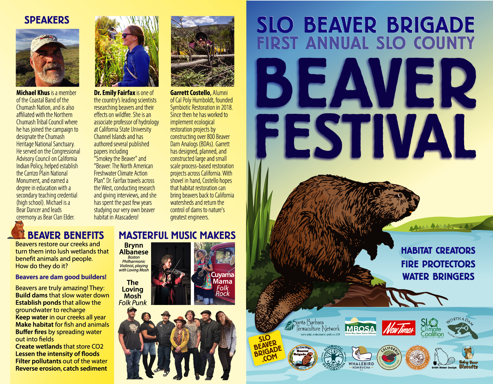 Join us at the SLO Beaver Festival – SLO Beaver Brigade