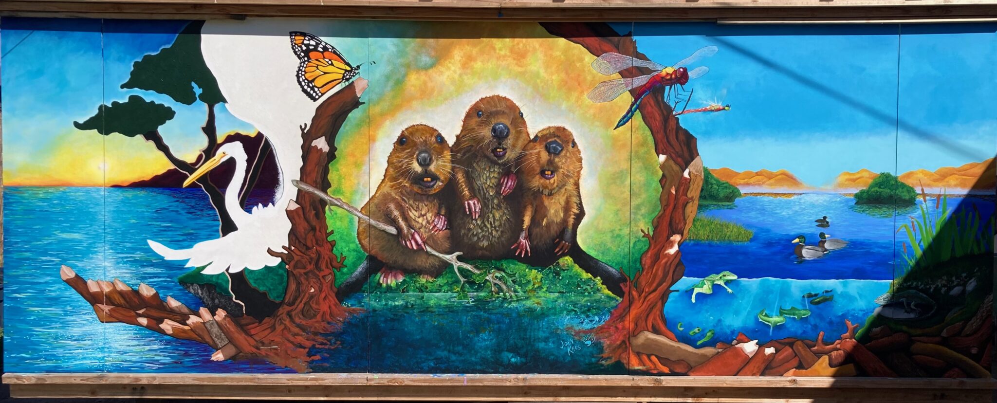 Beaver Mural at Charles Paddock Zoo – SLO Beaver Brigade